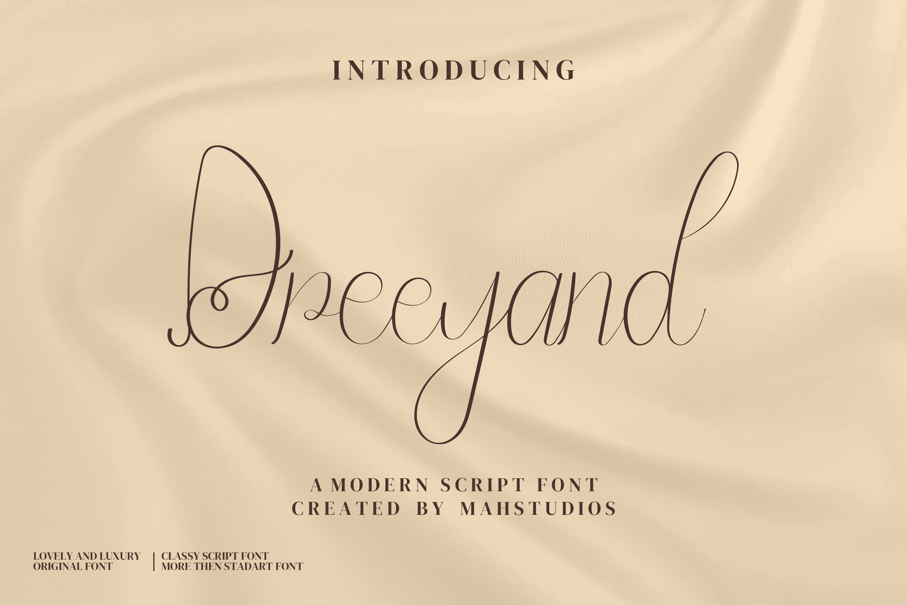 Dreeyan Script Fonts, a Script Font by mahstudios