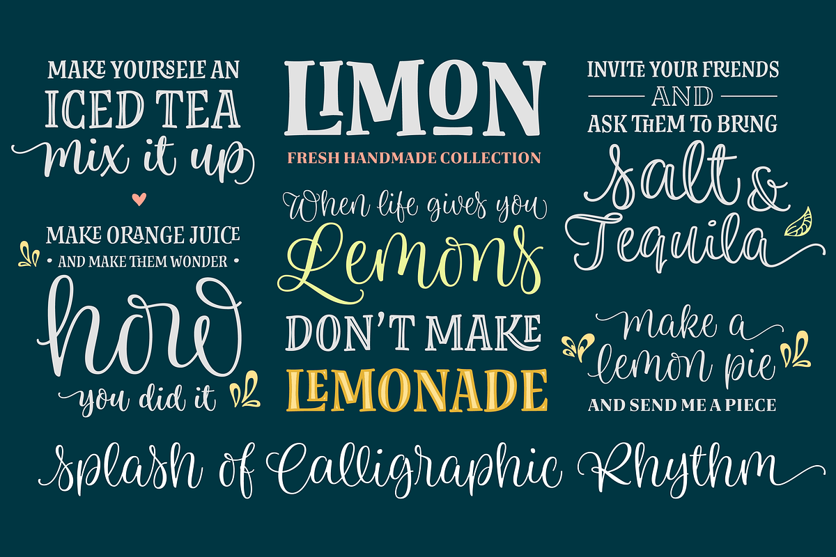 Limon Script Bold, a Script Font by Typesenses
