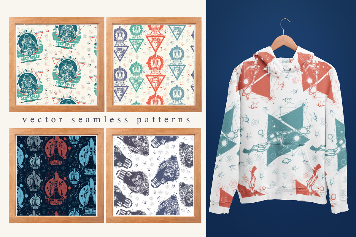 Deep space patterns, a Pattern Graphic by intueri