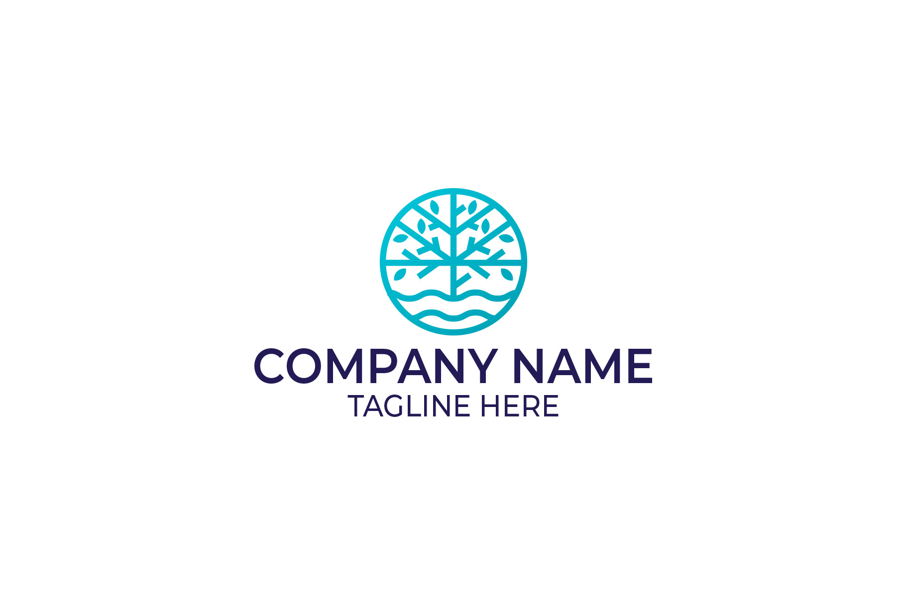 Water Tree Logo, a Branding & Logo Template by GranzCreative