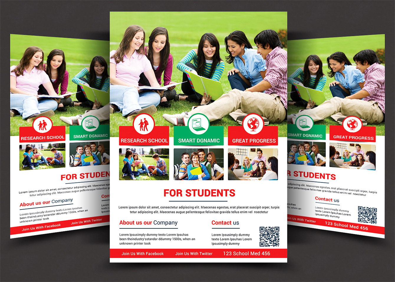 High School Flyer Templates, a Flyer Template by AfzaalGraphics