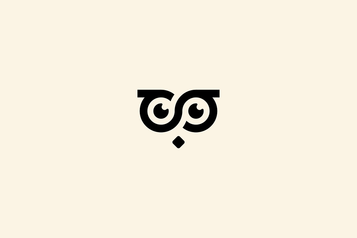 owl infinity logo icon vector design