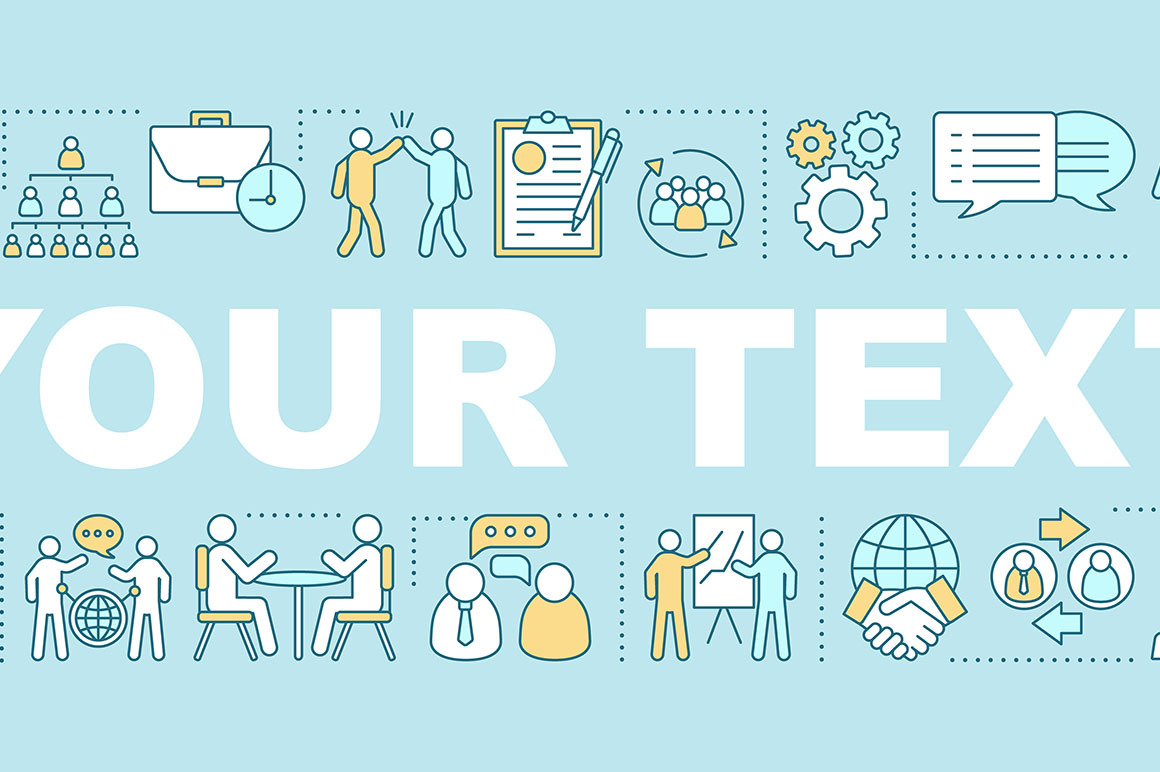 Negotiations word concepts banner, a Templates & Theme by IMG visuals icons