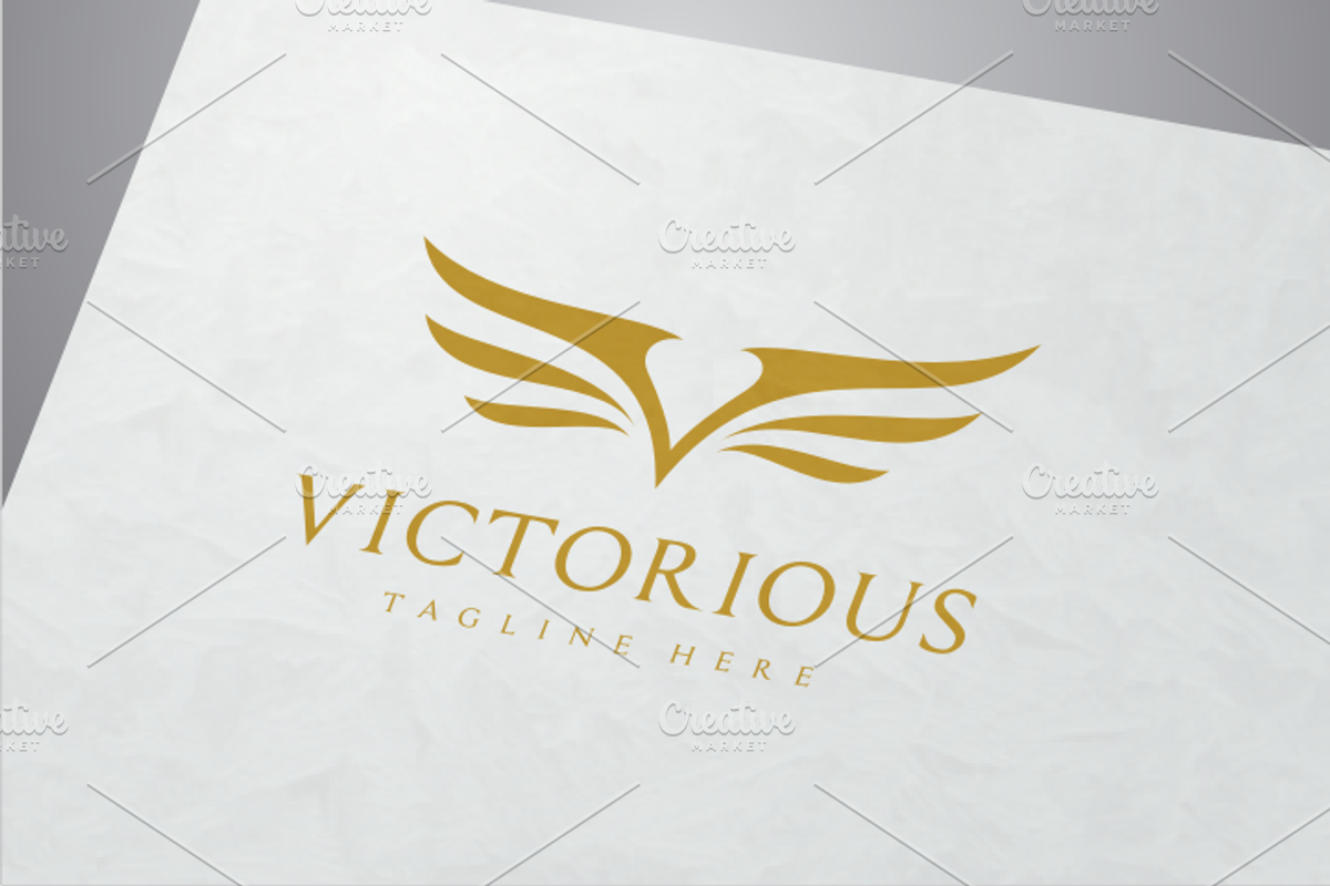Victorious - Letter V Logo, a Branding & Logo Template by yopie