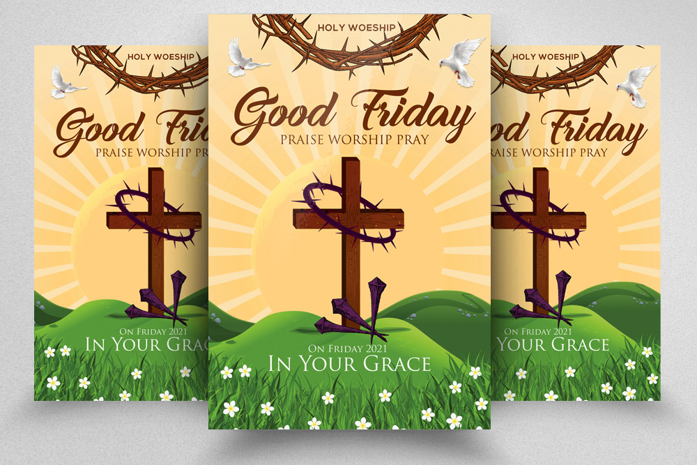 Good Friday Flyer Template, a Flyer Template by Design Up
