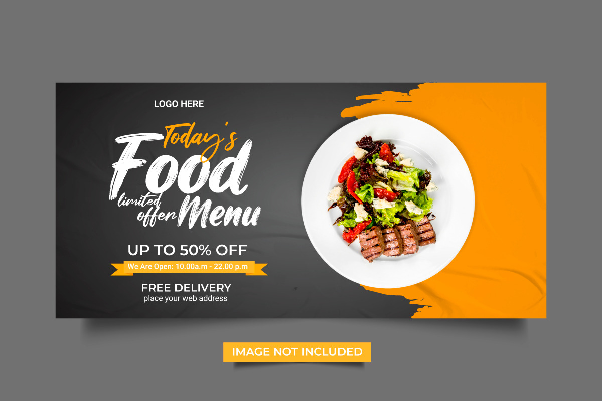 Food web banner template, a Websites & App Template by Tanuart ...