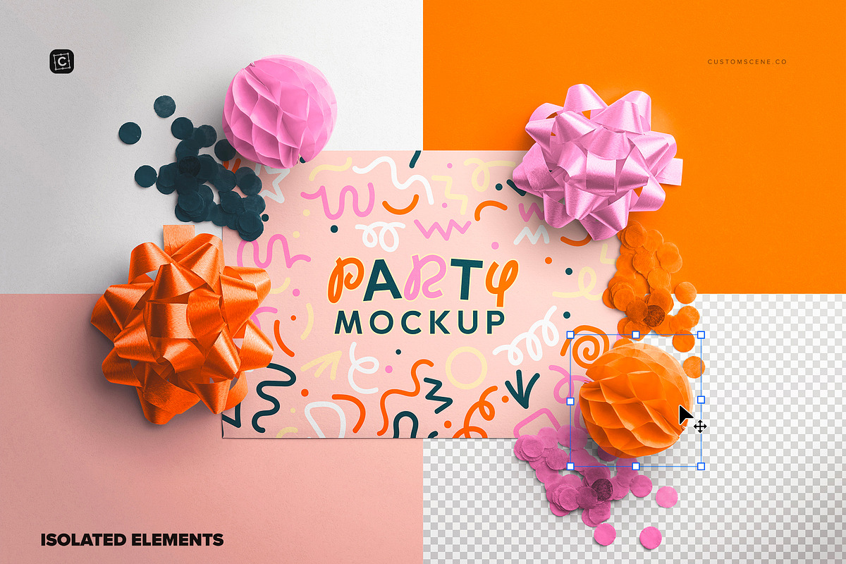 Party Mockup with 7x5in Card, a Product Mockup by Custom Scene