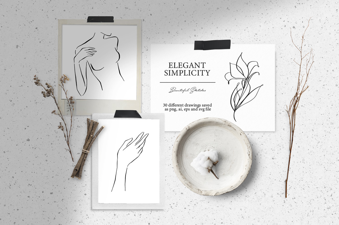 Elegant Simplicity | People Illustrations ~ Creative Market