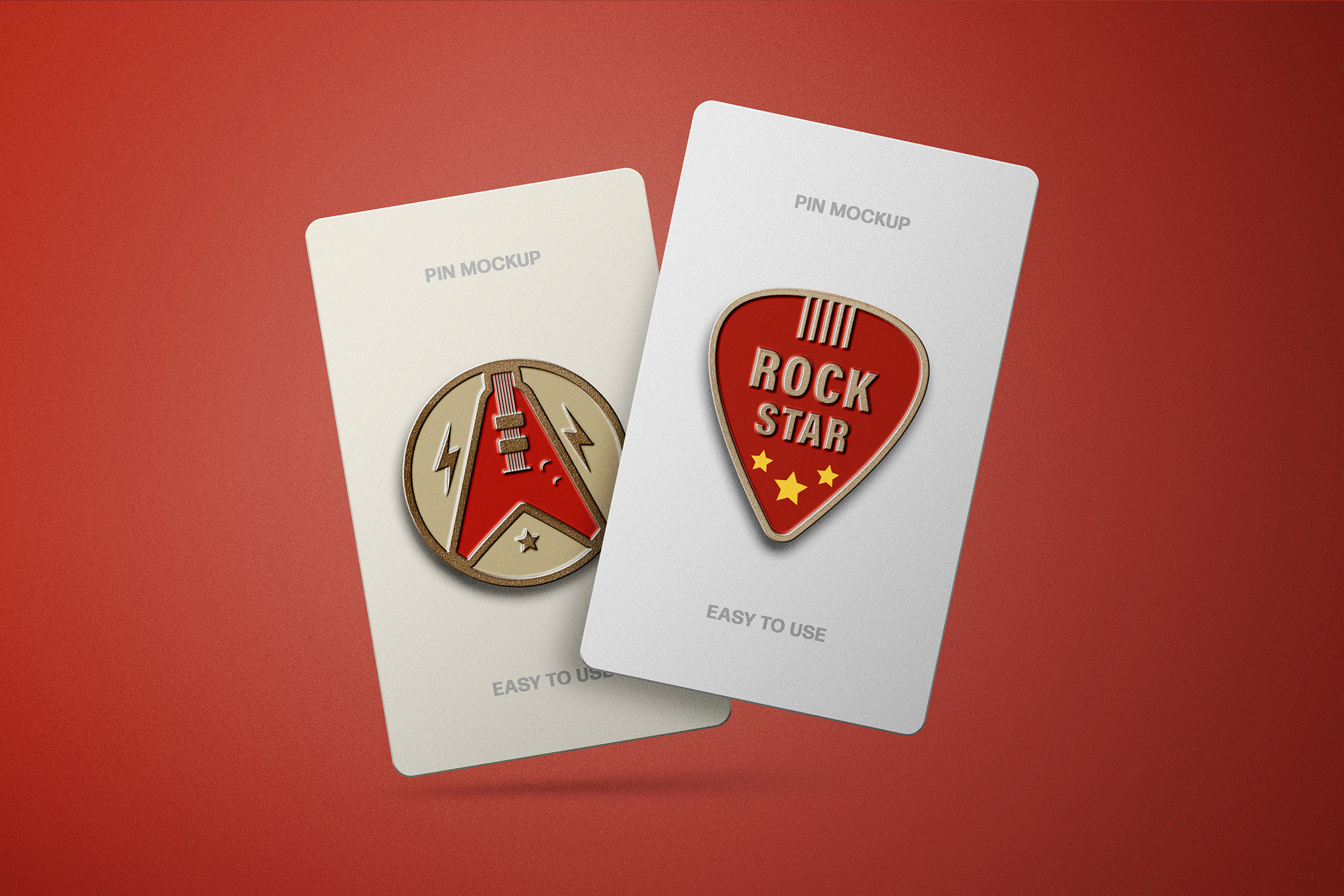 Download Metallic Pins Mockup