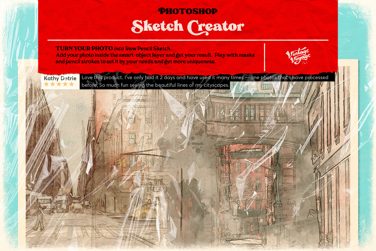 Photoshop Creator's Bundle • 7 in 1, an Action Add-On by Vintage Voyage ...