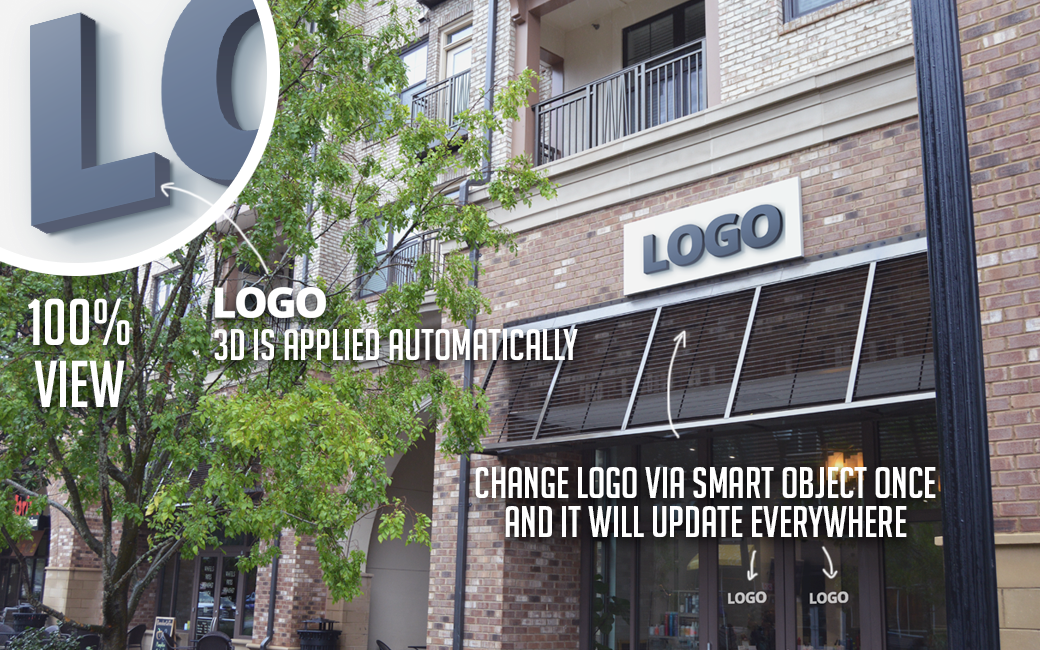 Village Shop Logo Mockup, a Product Mockup by Creative Grenade