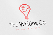 Writing Company Logo, a Branding & Logo Template by The Bumble Box