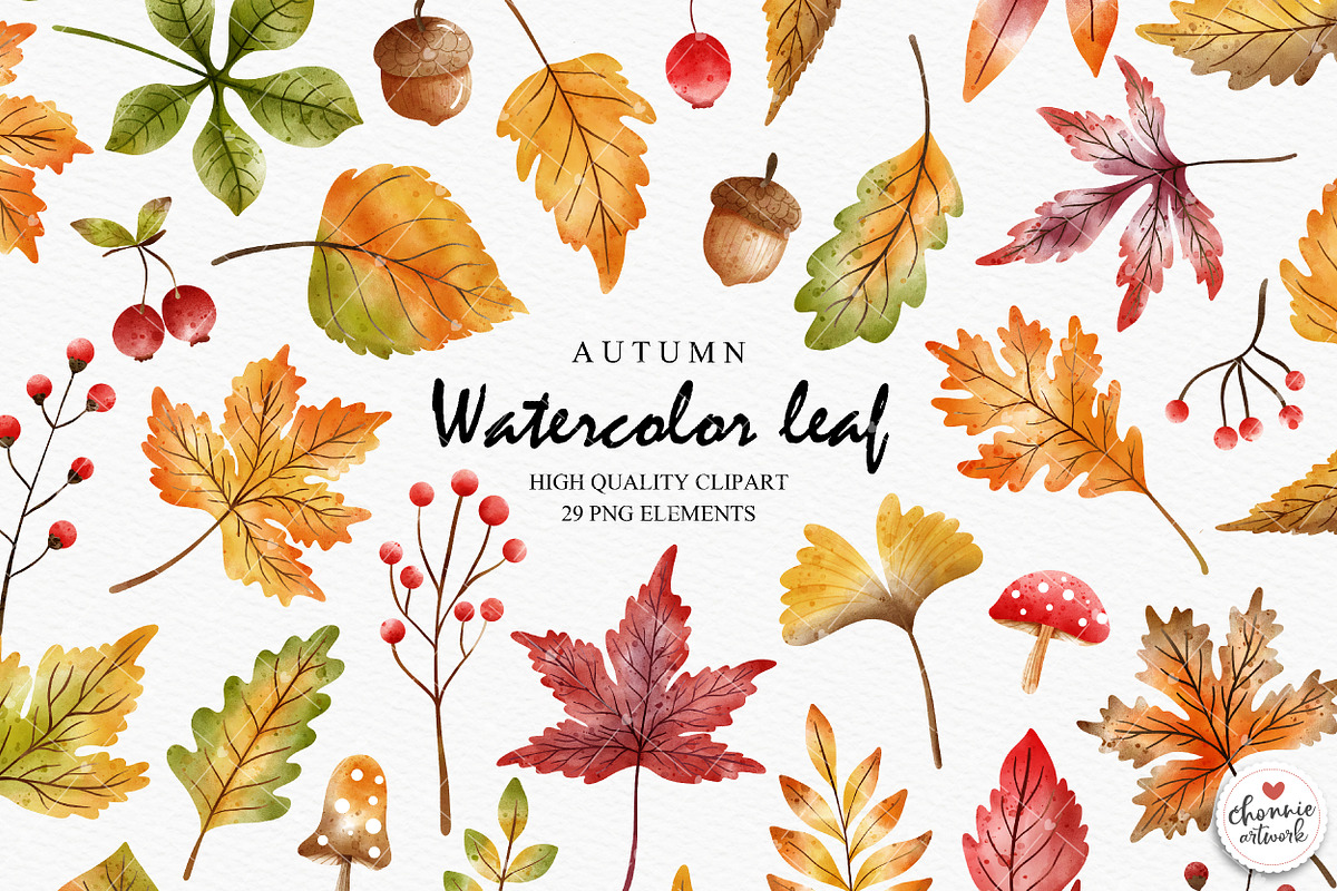 Autumn clipart bundle, fall clipart, a Seasonal Illustration by ...