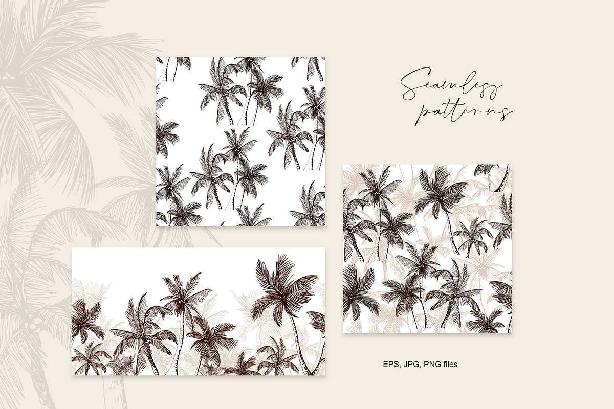 Tropical palm sketch, an Illustration by Jeanna Draw