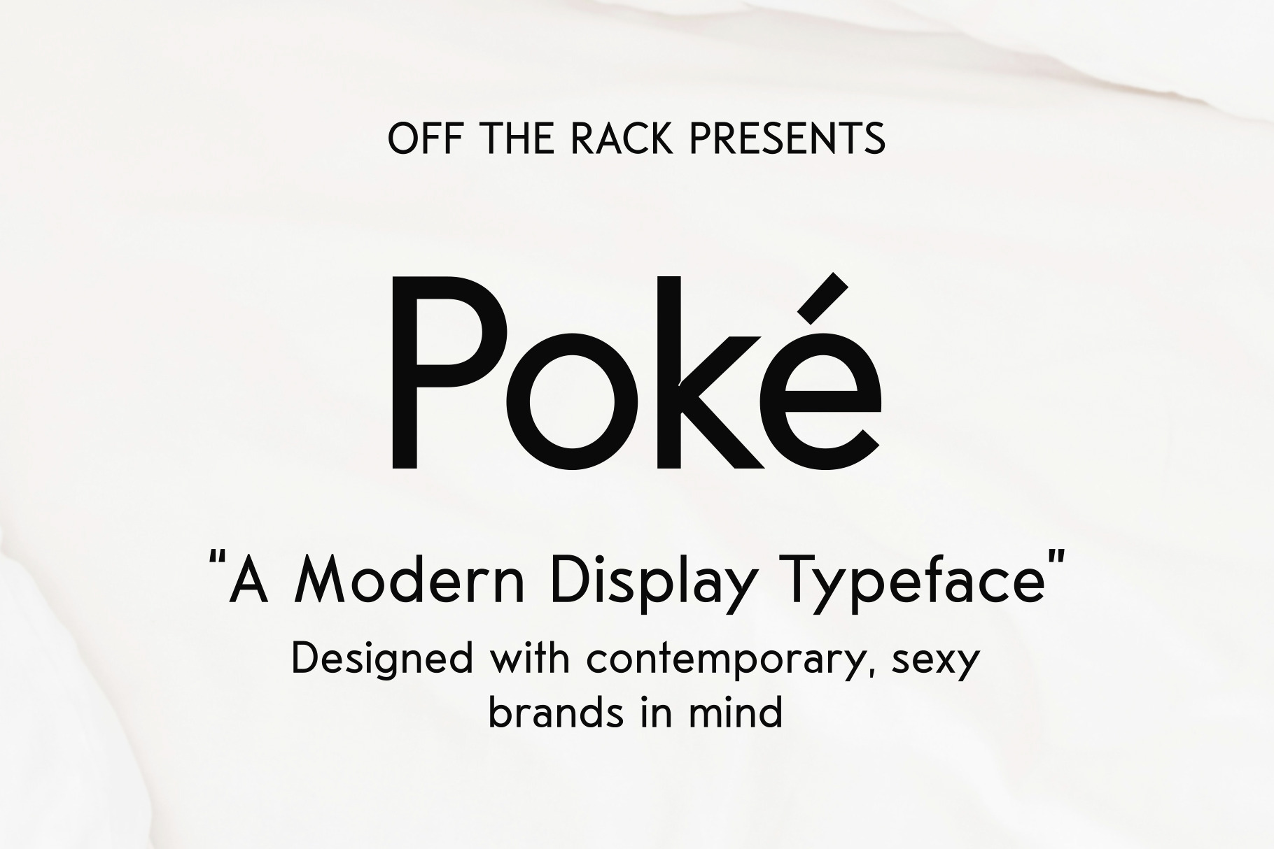 Poké Modern Sans Serif Typeface, a Sans Serif Font by Off The Rack