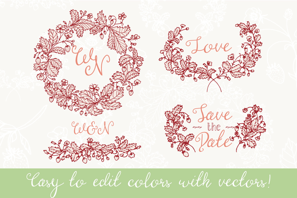 Strawberry Patch Clip Art & Vectors, a Food Illustration by The Pen and ...