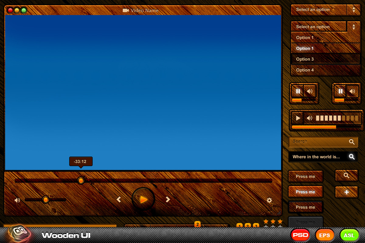 Wooden Mac UI Kit, an UI Kit Template by quicky