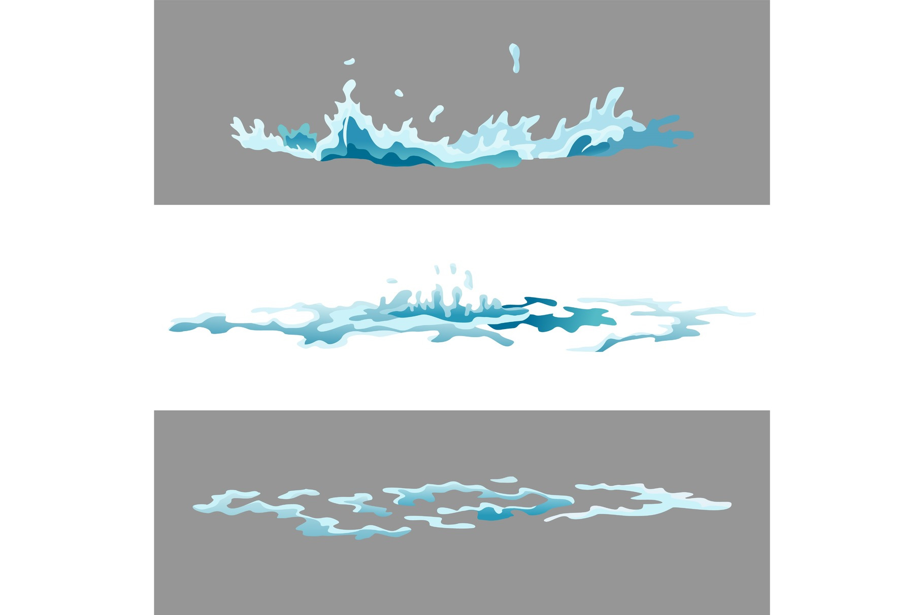 Element water splashes animation, an Illustration by the8monkey