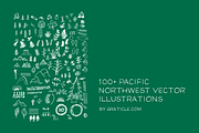 100+ PNW Vector Illustrations, an Illustration by Graticle