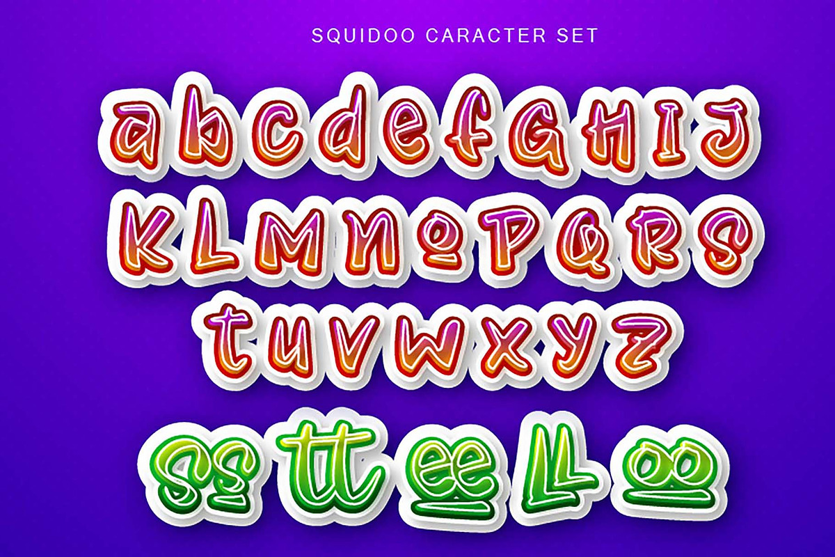Squidoo Wordss - Display Craft Font
