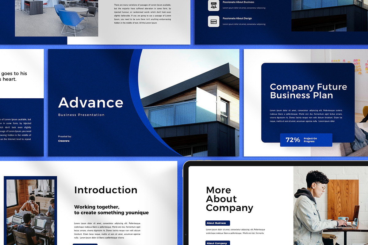 Advance Powerpoint Presentation, a Presentation Template by slidenotion