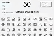 Software Development, an Outline Icon by Vector Stall