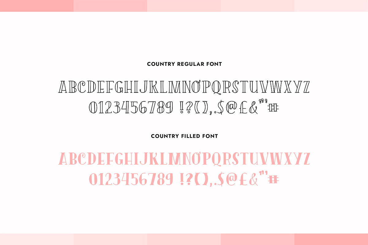 Country Font, a Serif Font by Salt & Pepper Designs