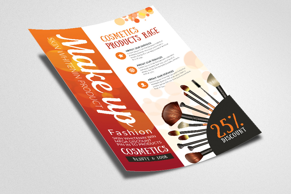 Cosmetic Product Flyer Template, a Flyer Template by Business Flyers