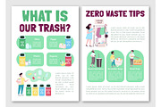 Zero waste lifestyle tips brochure, a Brochure Template by The img