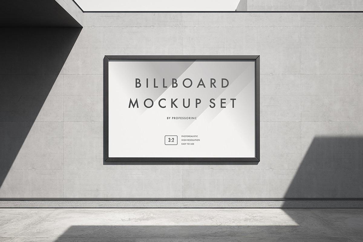 Realistic Billboard Mockup Colleaction