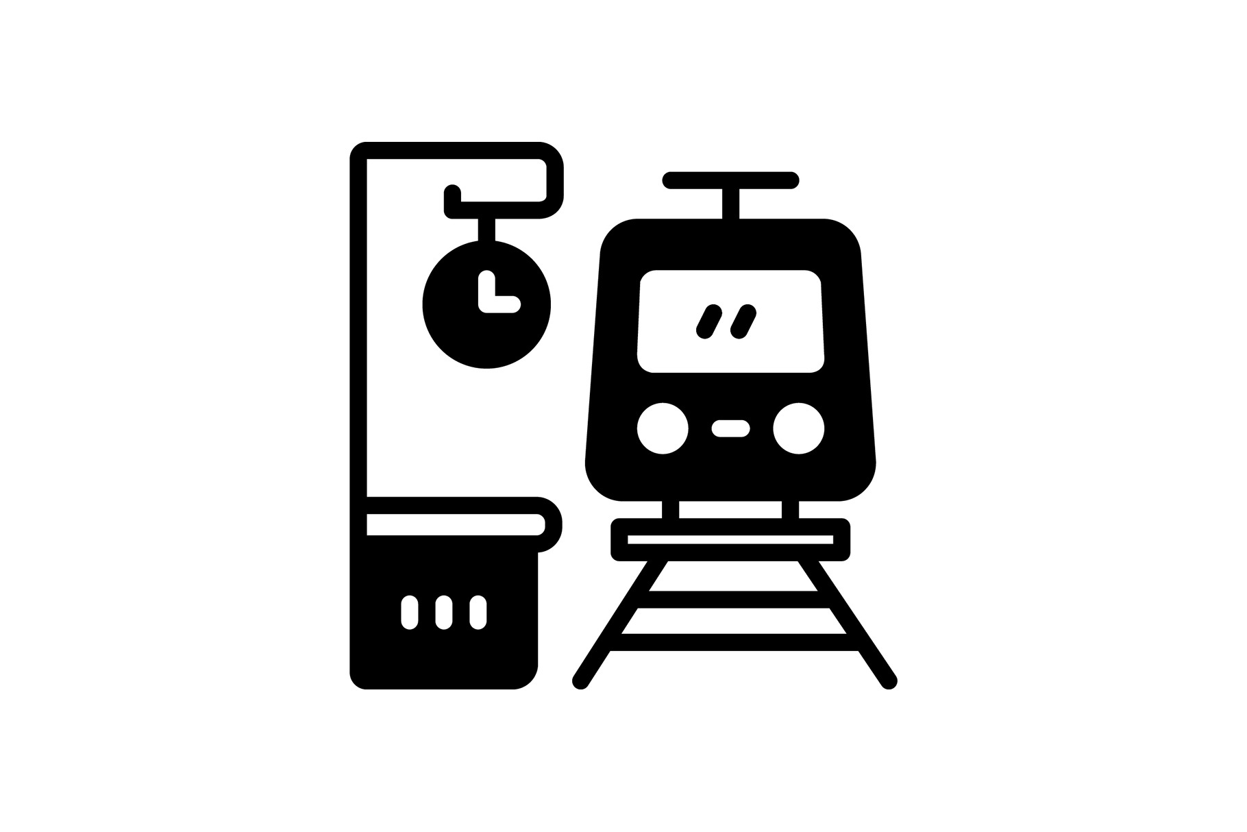 Platform railway icon, an Icon by Creative priyanka