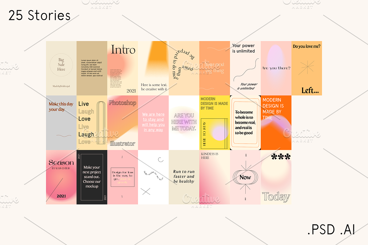 Lo Fi Instagram Templates, a Social Media Template by Bolderaja1 Studio