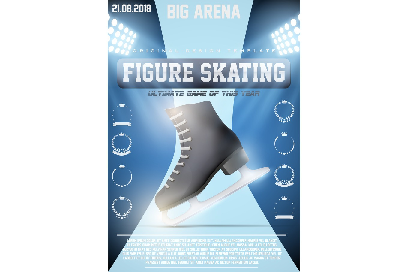 Poster Template of Ice figure Skating | Illustrations ~ Creative Market