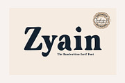 Zyain - The Handwritten Serif Font, a Serif Font by Graphicfresh ...