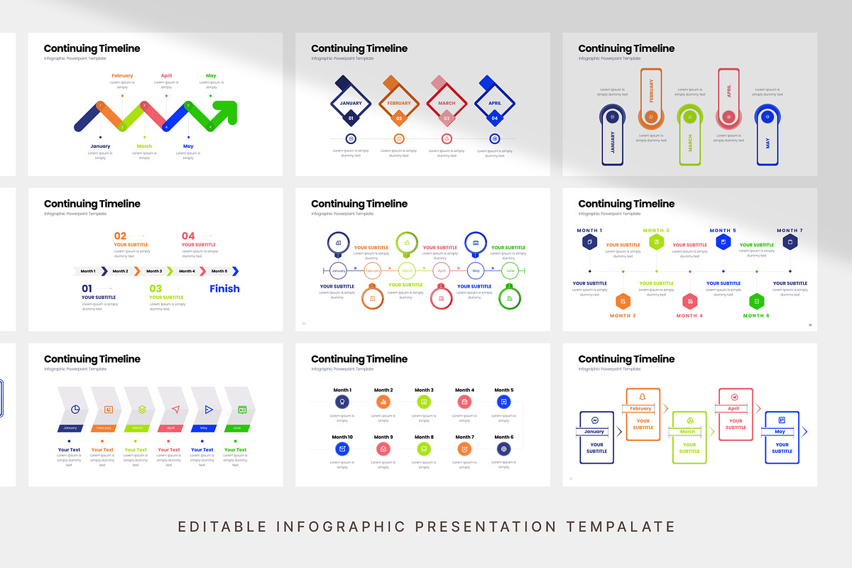 Continuing Timeline - Infographic Presentation Template