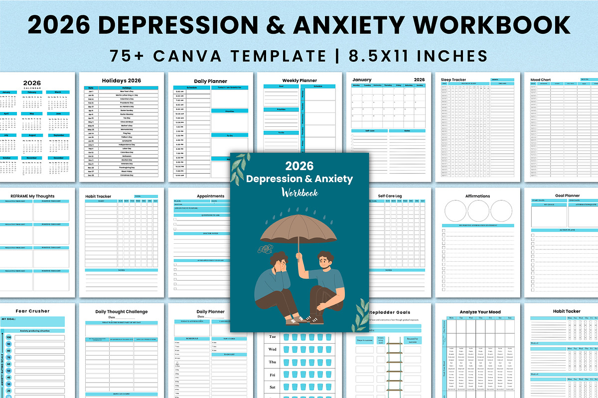 2026 Depression & Anxiety Workbook