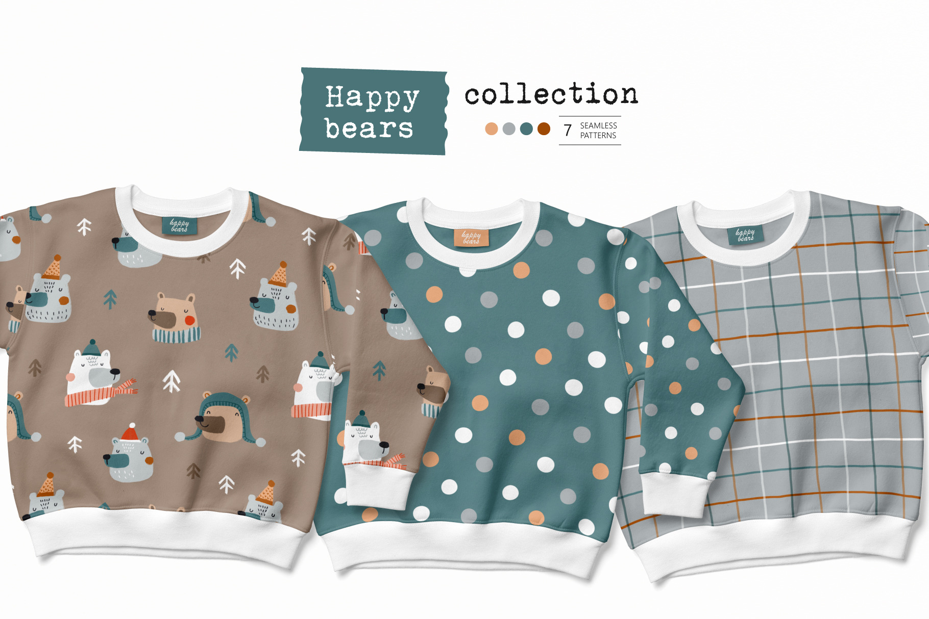 Happy bears collection | Creative Market