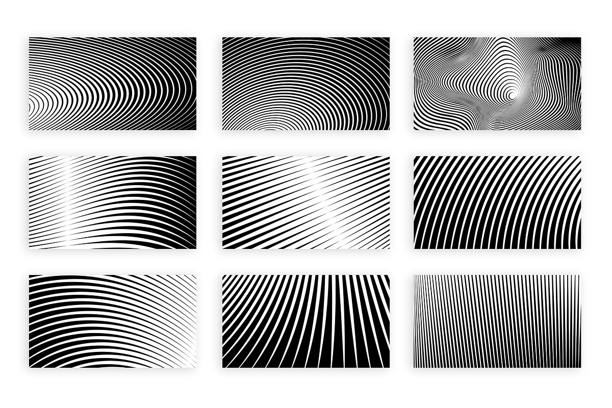 57 Optical Illusion striped patterns, a Pattern Graphic by craftlove