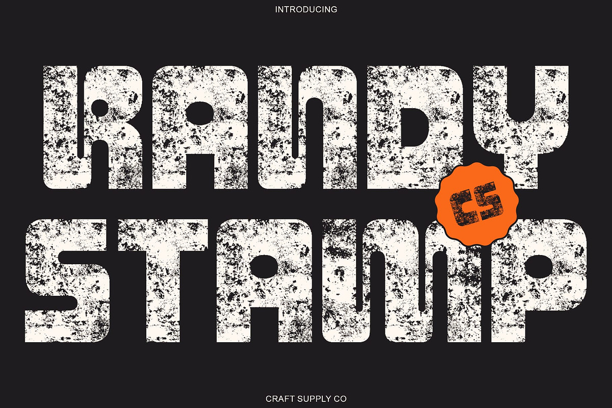 CS Randy Stamp, a Sans Serif Font by Craft Supply Co.
