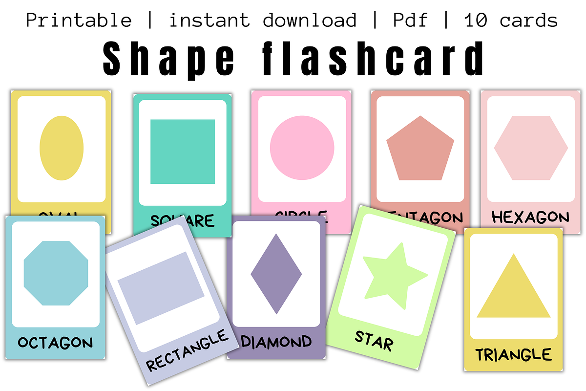 Shape Flashcard | Creative Market