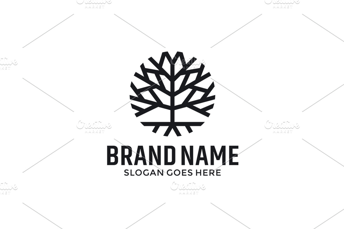 Tree Logo Template, a Branding & Logo Template by pne-design | Creative ...
