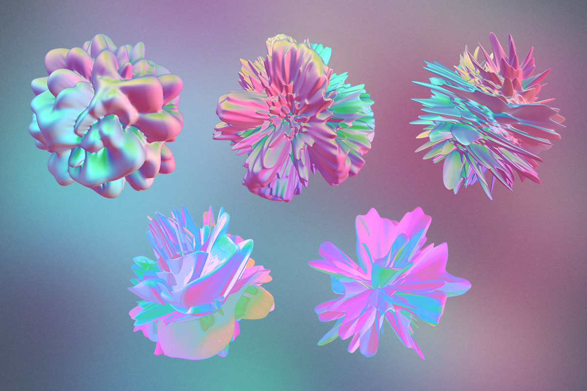 3D Gradients - 10 abstract renders, an Object Graphic by ghost friend's ...