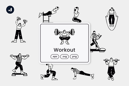 Dumbbell, an Object Graphic by Snitovets