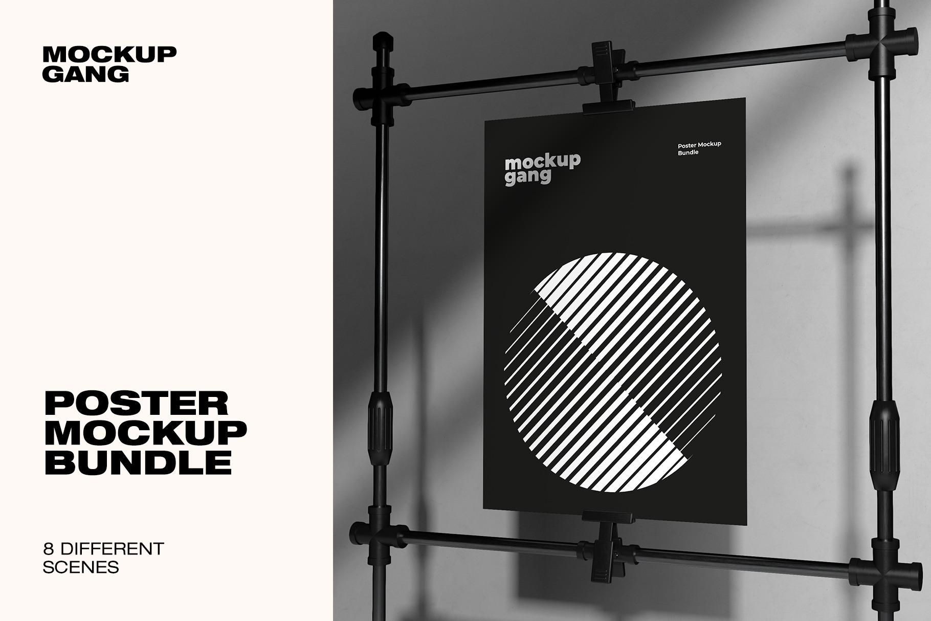 Poster Mockup Bundle, a Print Template by Mockup Gang
