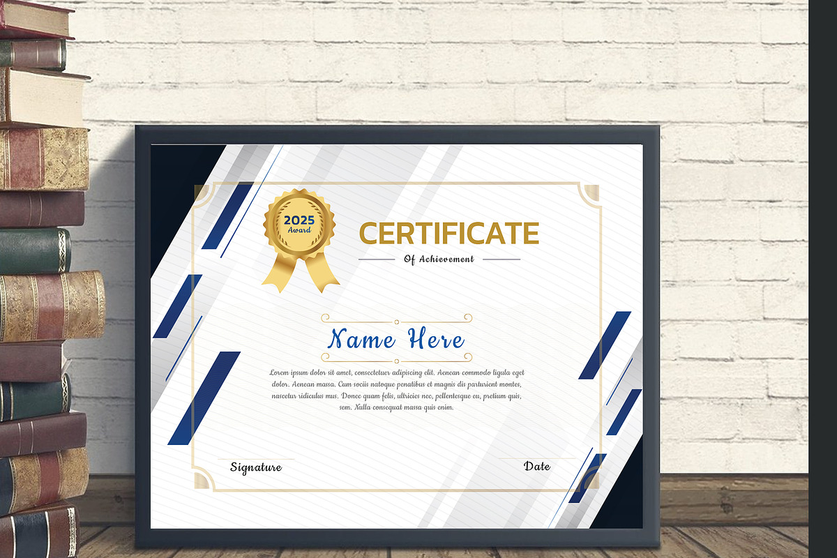 Professional Certificate Design, a Stationery Template by MRI STUDIO