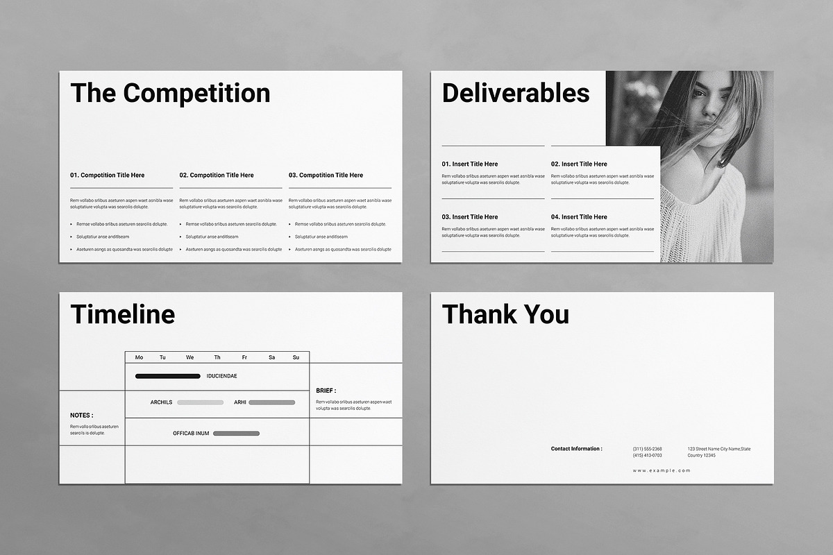 Creative Brief Presentation Template, a Presentation Template by E-Type
