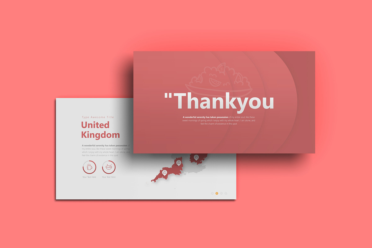 Dinner Food PowerPoint Template