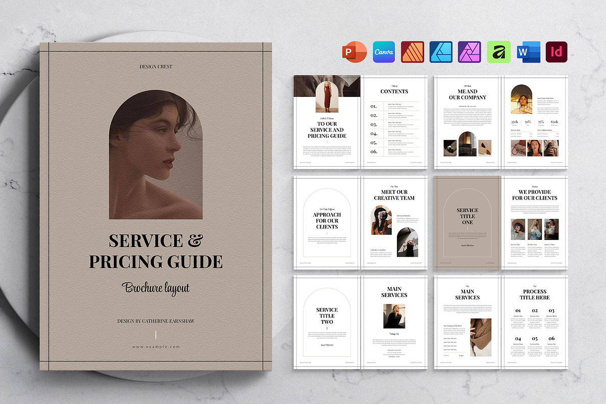 Service & Pricing Guide Template, a Magazine Template by DesignCrest
