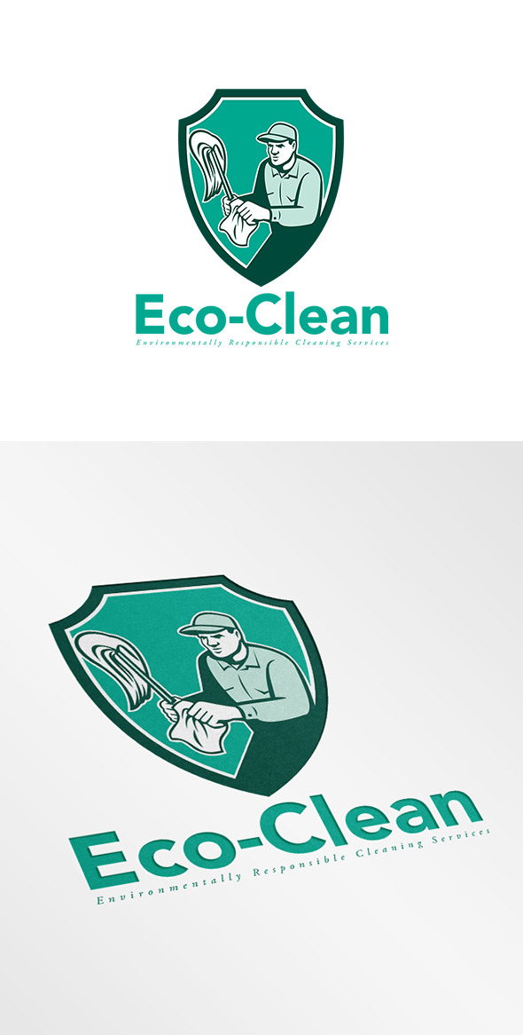 Eco-Cleaning Cleaning Solutions Logo, a Branding & Logo Template by ...