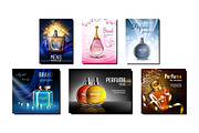 Perfume Product Promotional Posters, an Illustration by pikepicture